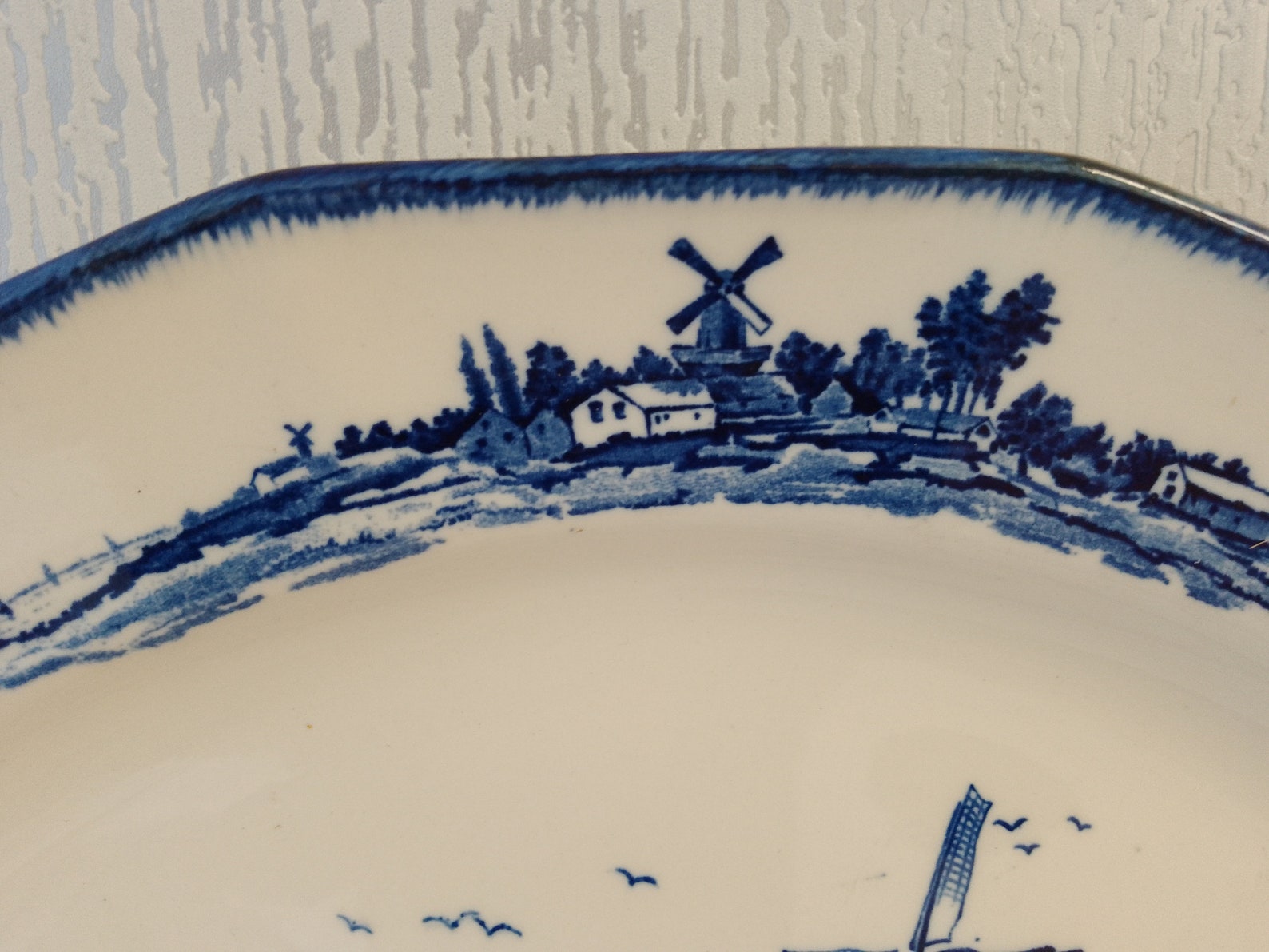 Royal Doulton Norfolk Pattern Blue and White China Platter/serving Tray ...