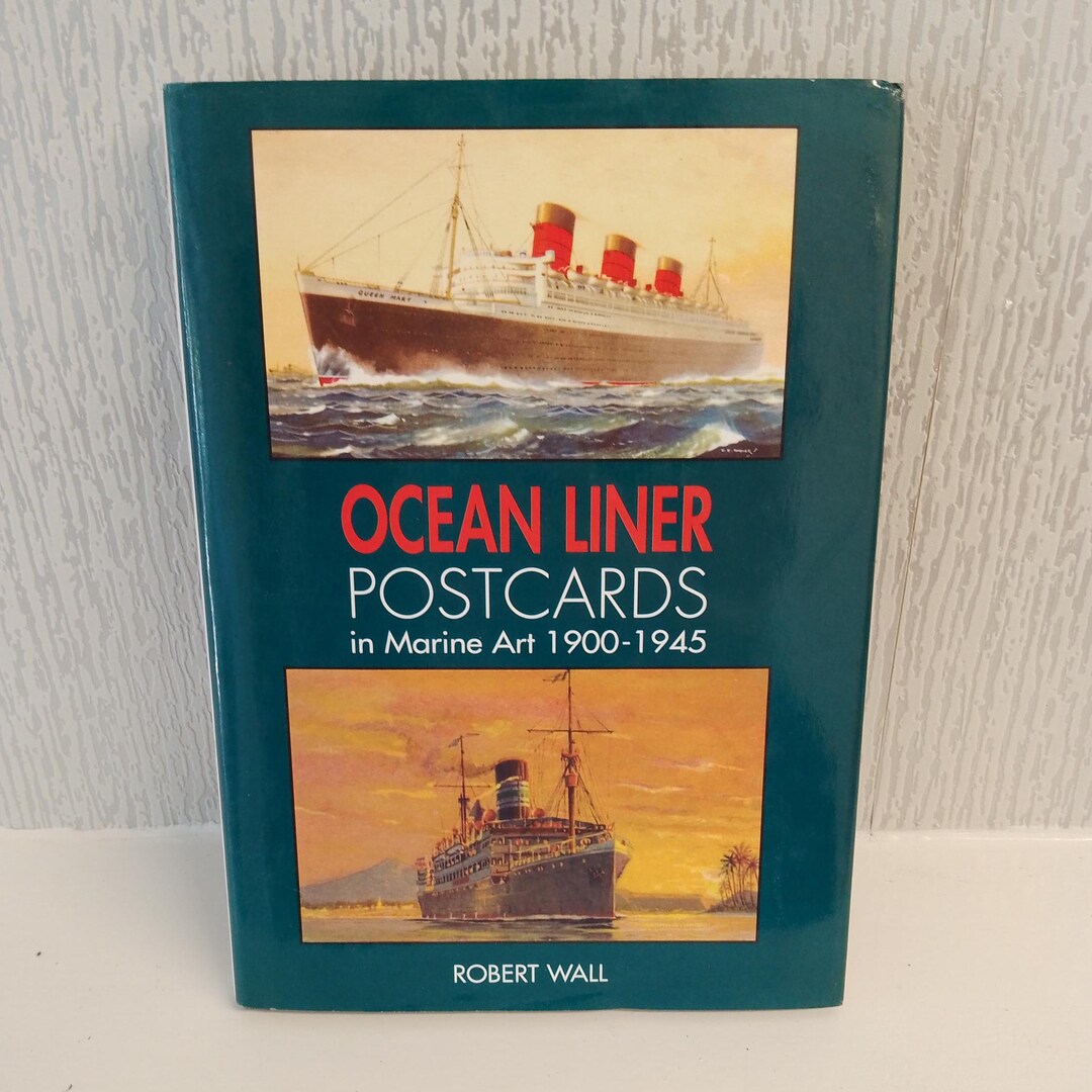 Vintage Ocean Liner Postcards Book, Vintage Postcards, Ship Book ...