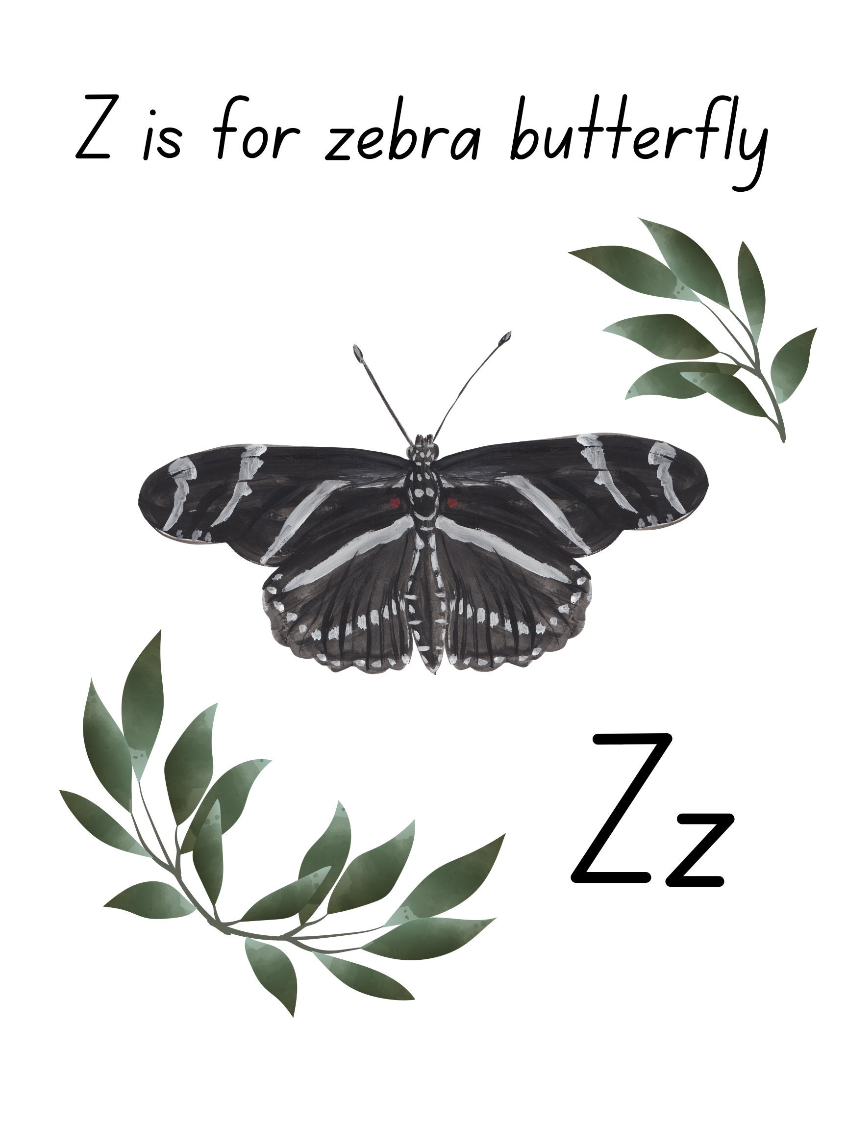 Nature Themed Alphabet Posters & Flash Cards - Etsy