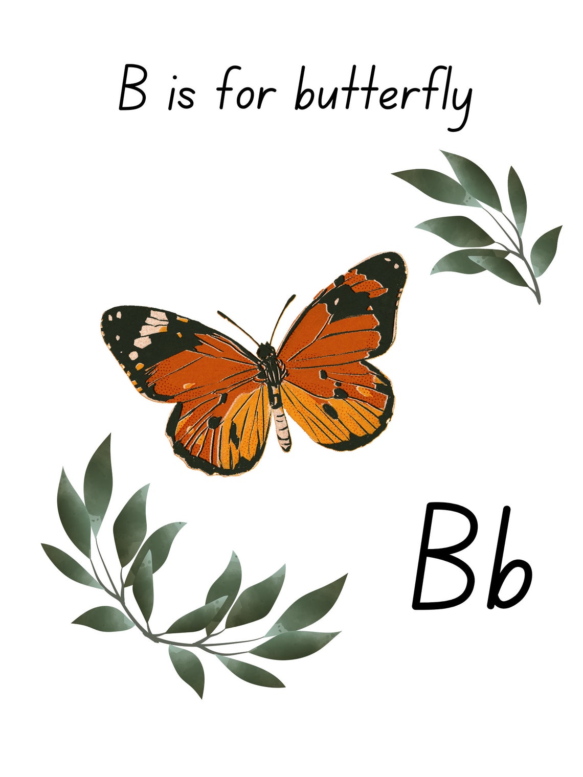 Nature Themed Alphabet Posters & Flash Cards - Etsy