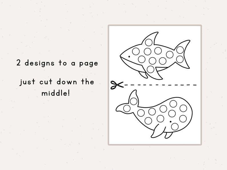 Under the Sea Dot Art Printables • Do a Dot Worksheets for Kids • Under ...