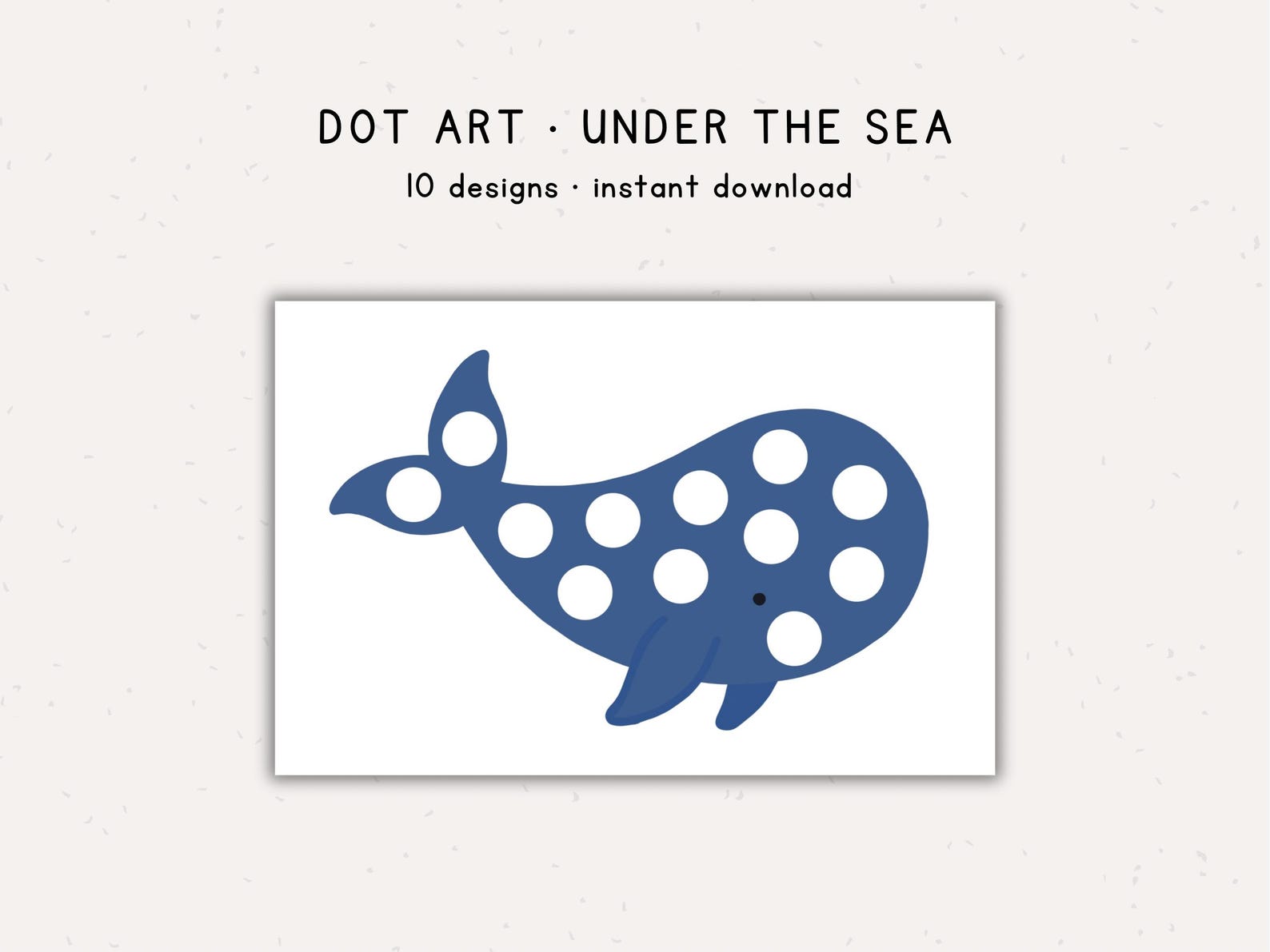 Under the Sea Dot Art Printables • Do a Dot Worksheets for Kids • Under ...