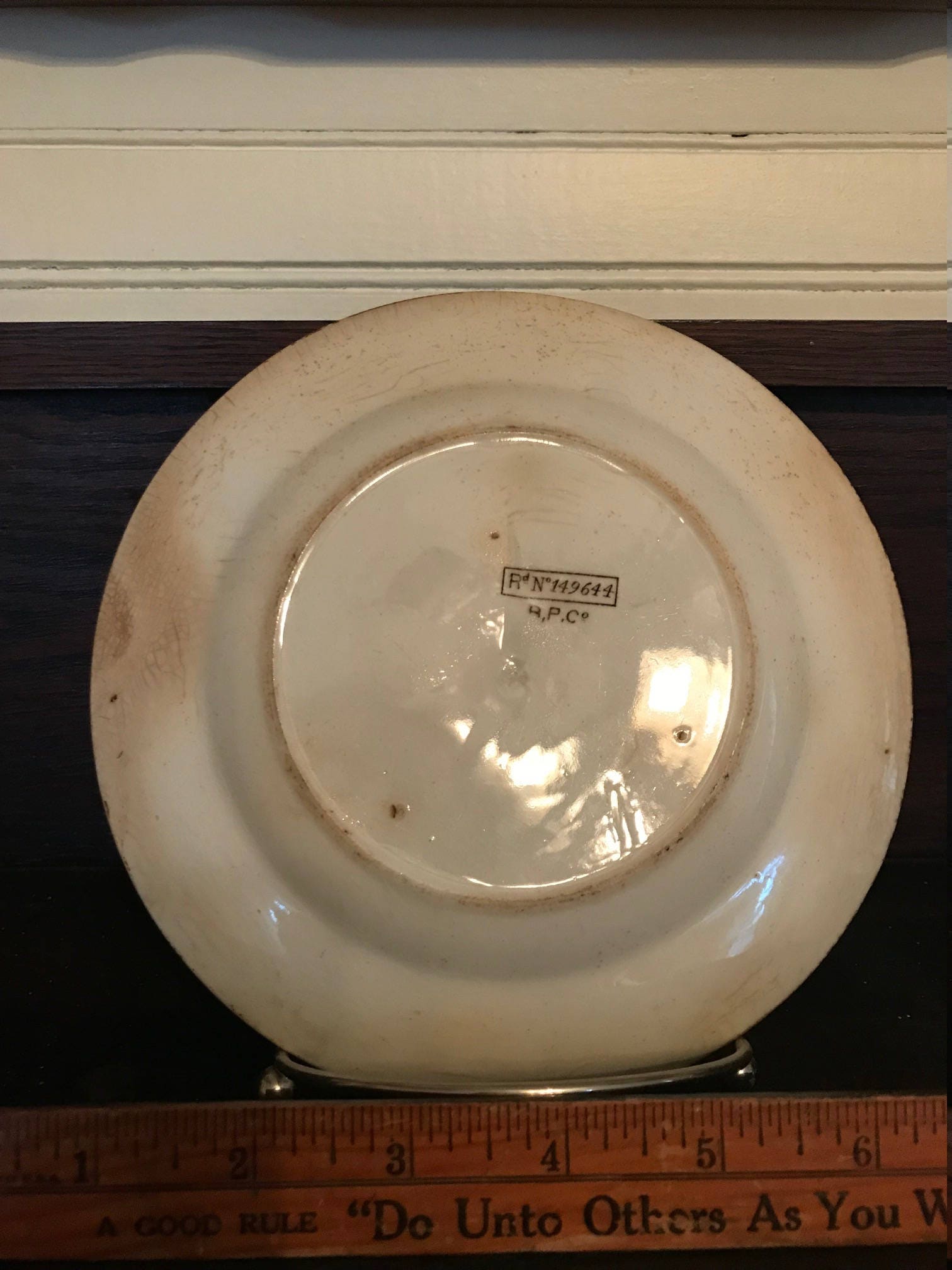 Brownfield's Pottery Red Riding Hood Plate red - Etsy