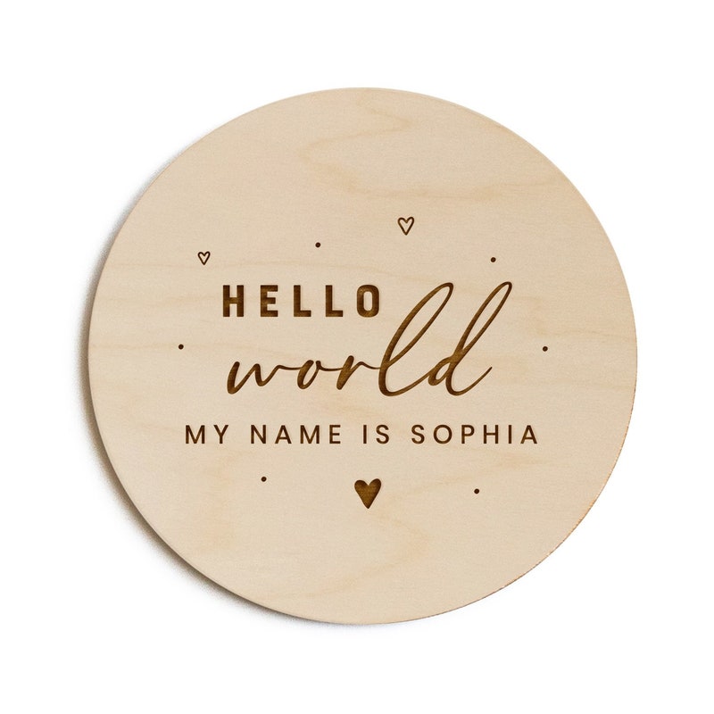 Customized Hello World Sign - Etsy