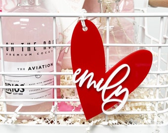 Personalized Name Gift Tag Acrylic Christmas Gift Tag - Etsy