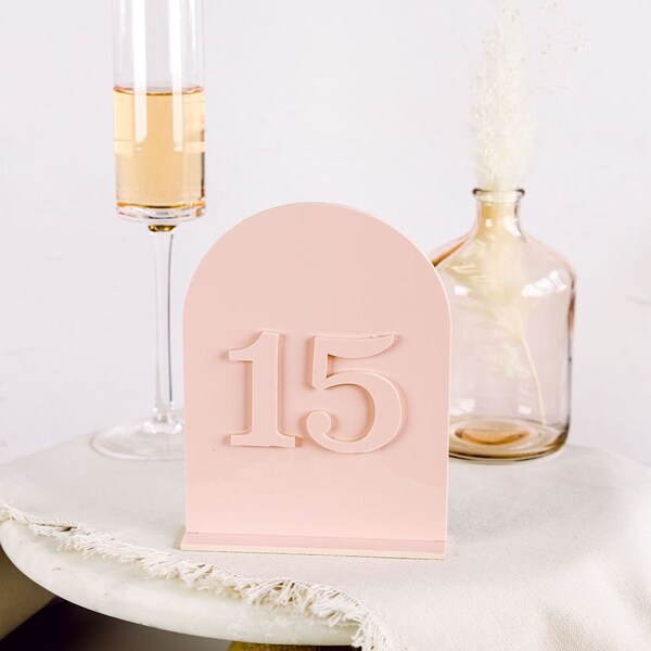 Acrylic Arch Table Number - Etsy