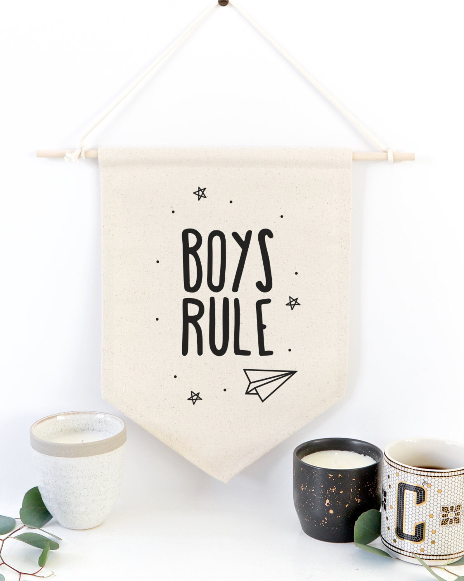 Boys Rule Hanging Wall Canvas Banner and Wall Decor for - Etsy UK