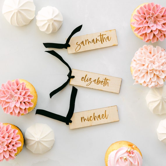 Personalized Name Wooden Gift Tag Custom Name Stocking Tag - Etsy