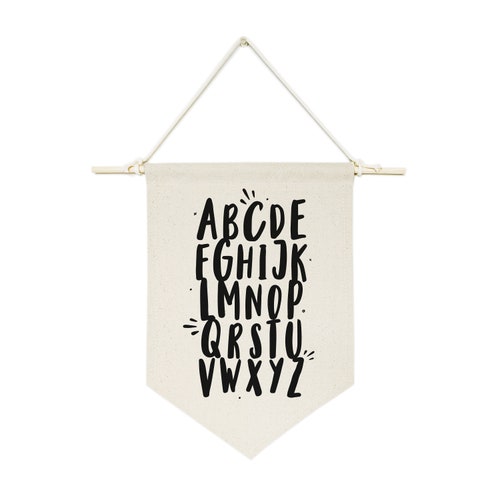 Alphabet Hanging Wall Canvas Banner and Wall Decor for - Etsy