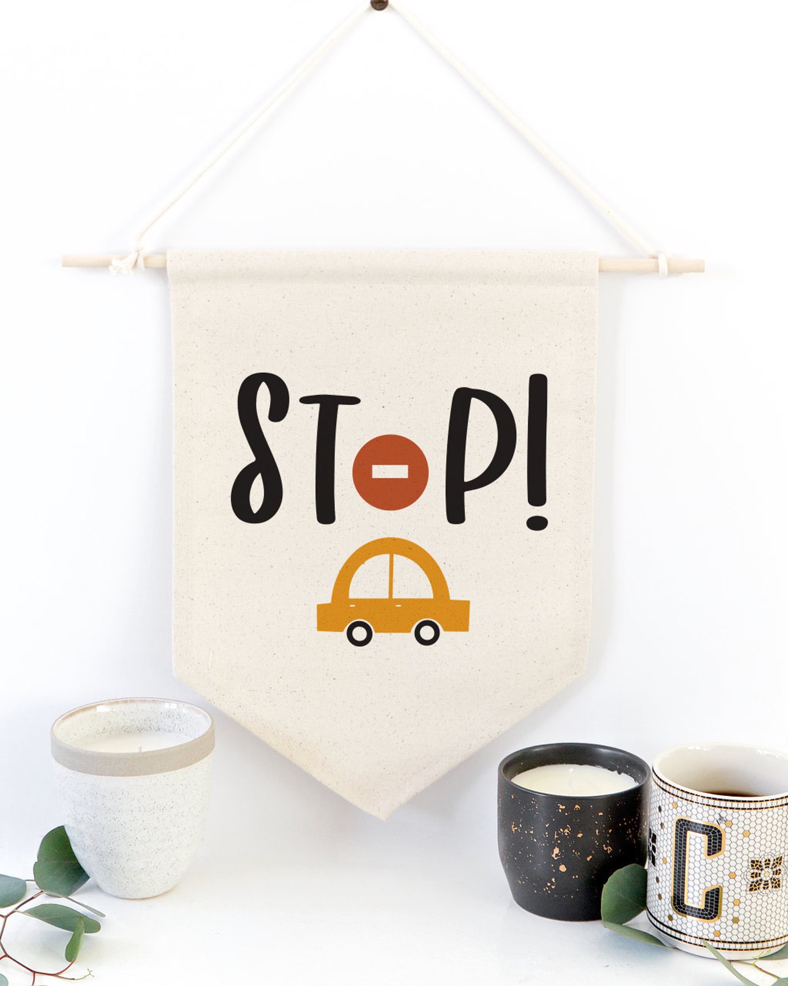 Stop Sign Car Collection Hanging Wall Canvas Banner and Wall | Etsy