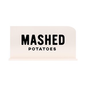 Modern Acrylic Buffet Food Name Sign, Food Table Tent Card, Food Tag ...