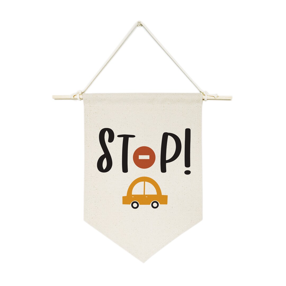 Stop Sign Car Collection Hanging Wall Canvas Banner and Wall Decor for ...