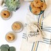 Merry Christmas Cotton Canvas Holiday Party Favor Bags, Cookie, Candy ...