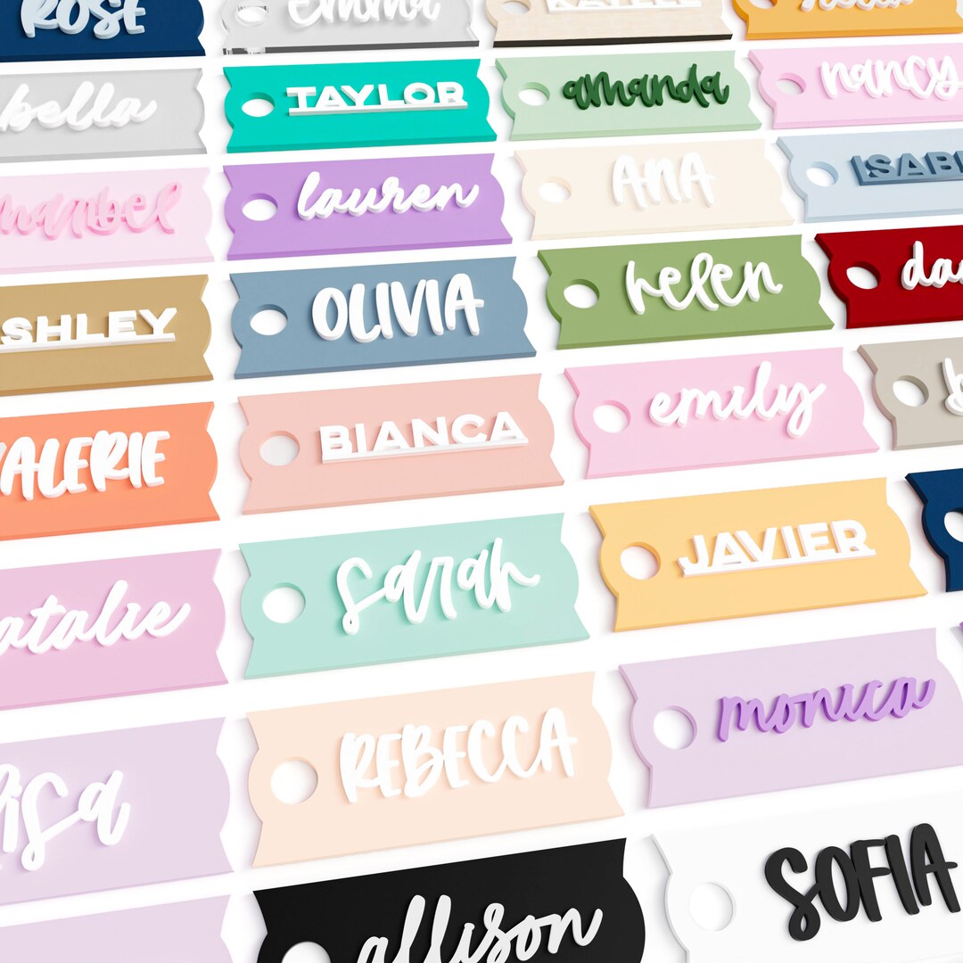 Personalized Custom Name Stanley Name Plate, Stanley Name Tag, Acrylic ...