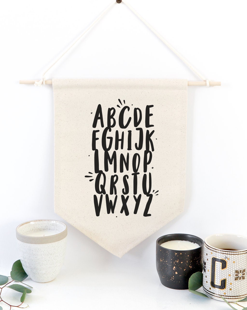 Alphabet Hanging Wall Canvas Banner and Wall Decor for - Etsy