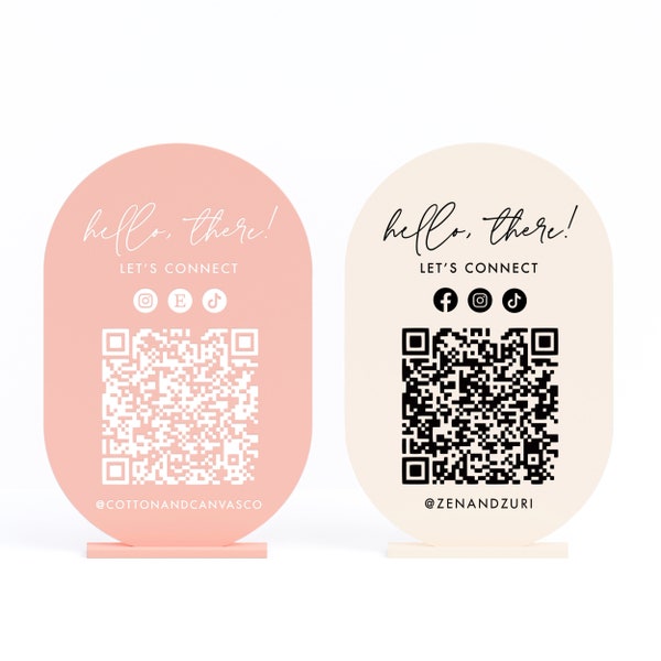 Instagram Qr Code Follow Sign - Etsy