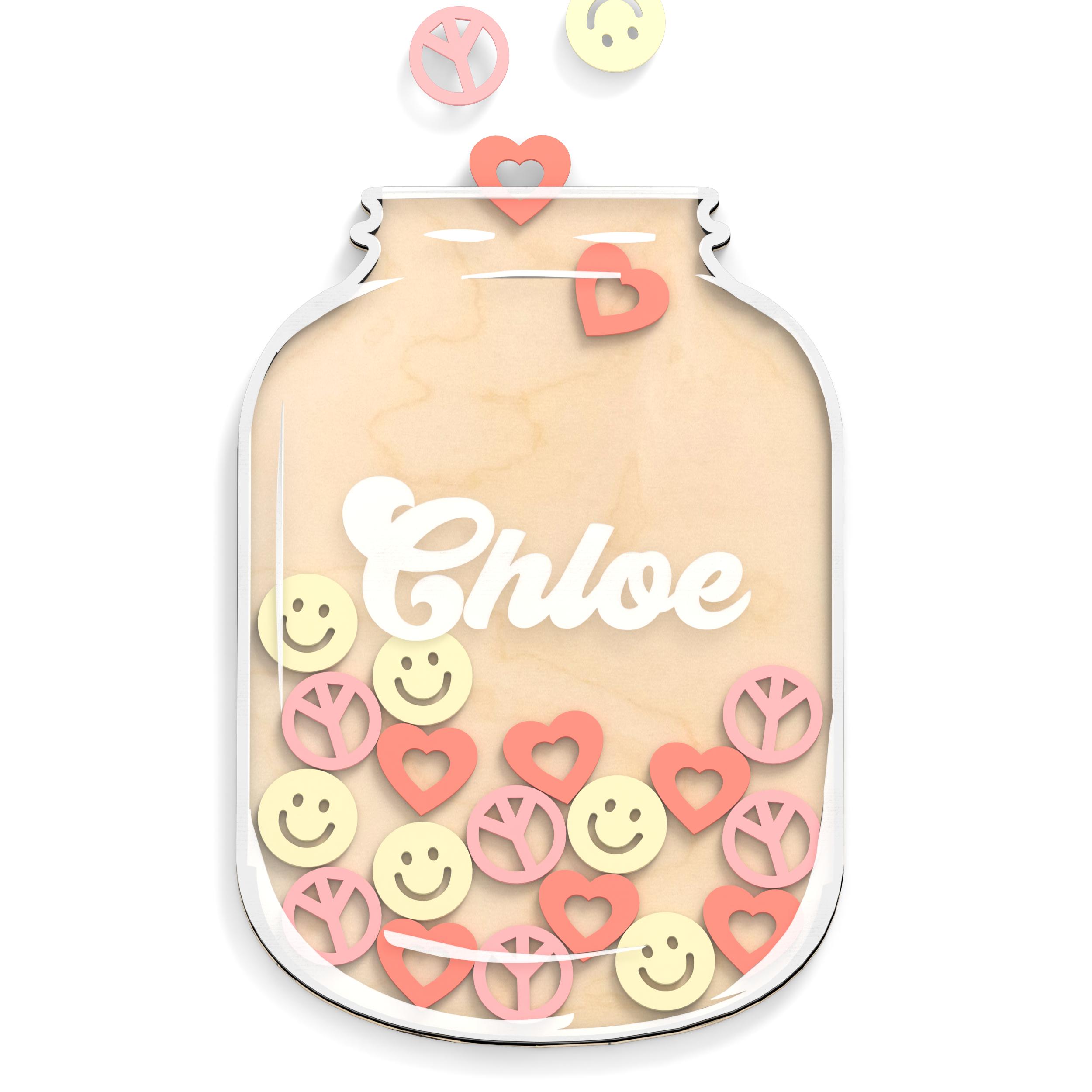 Personalized Groovy Reward Jar for Kids, Potty Training, Kindness ...
