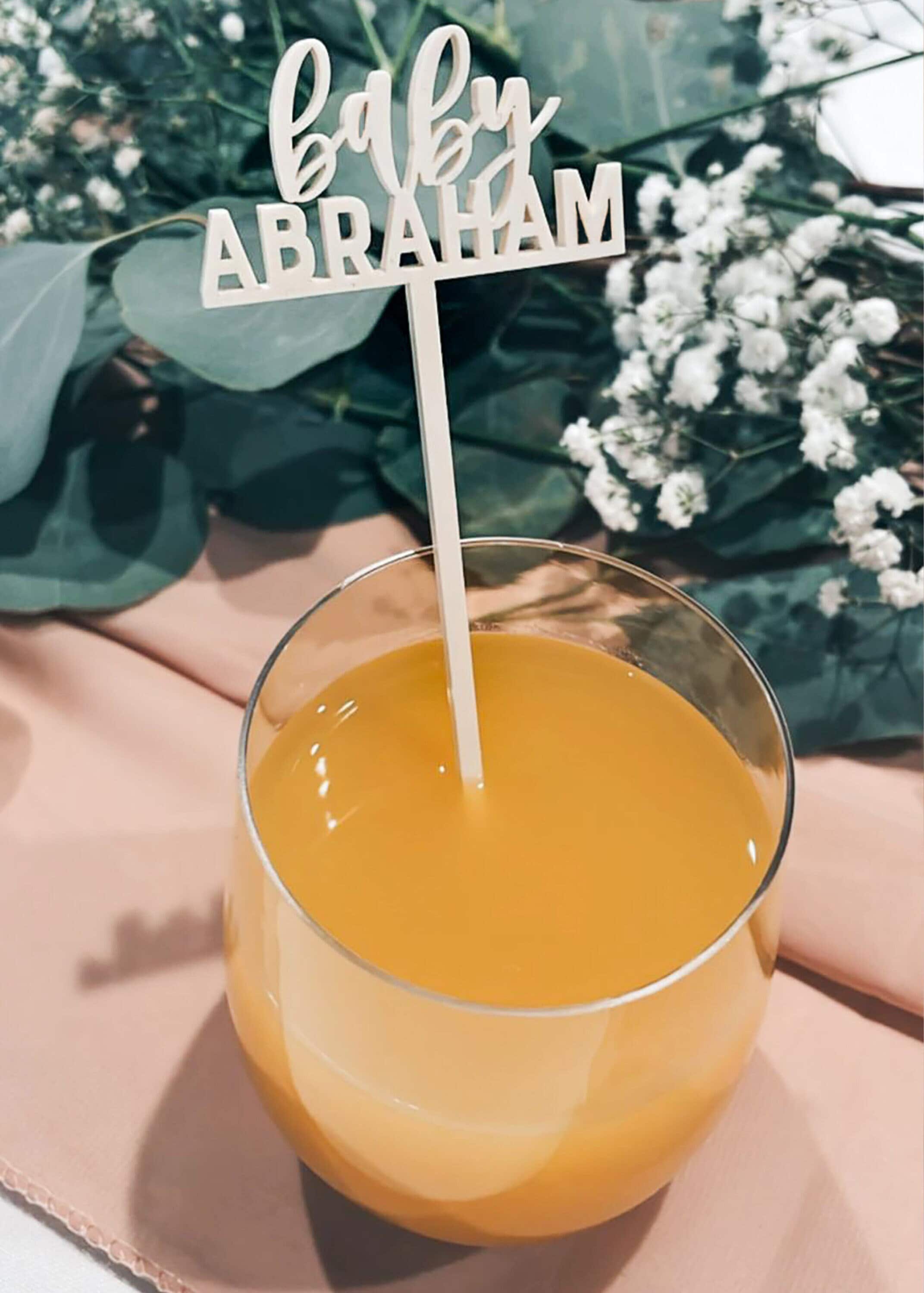 Personalized Baby Name Drink Stirrer Cocktail Swizzle Stick - Etsy