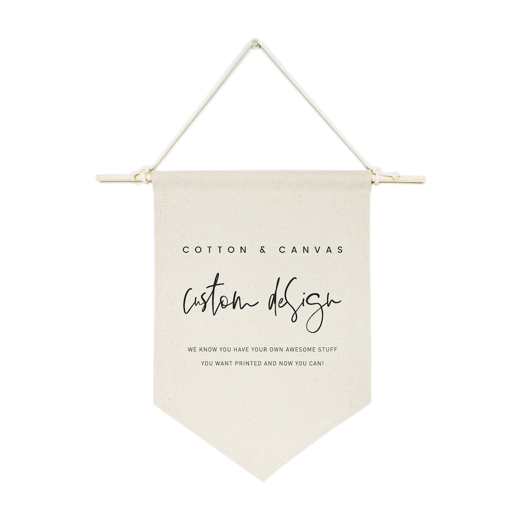 Custom Hanging Wall Banner, Custom Logo, Your Artwork, Design ...