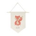 Personalized Name Fox Hanging Wall Canvas Banner and Wall Decor for Kid ...