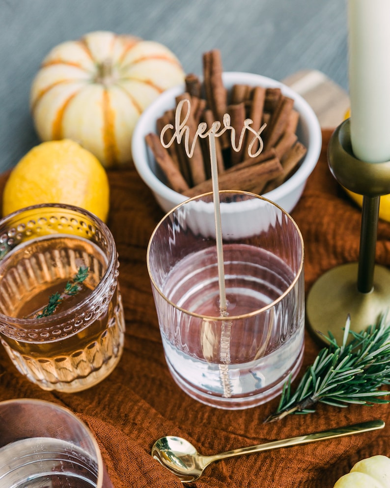 Cheers Drink Stirrers, Party Cocktail Sticks, Holiday Swizzle Sticks ...