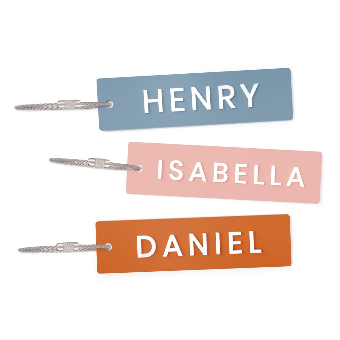 Personalized Name Acrylic Keychain, Bag Tag, Back to School, Backpack ...