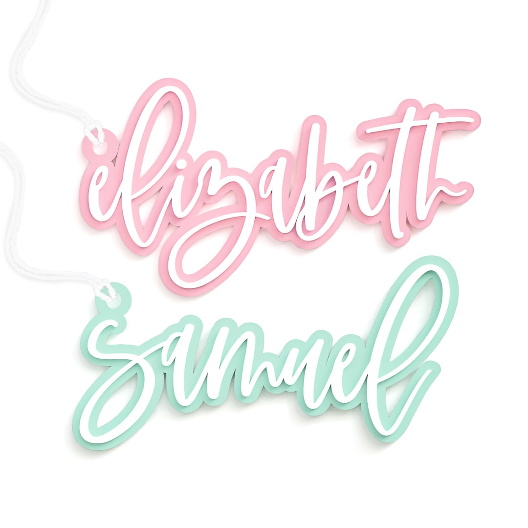 Personalized Name Gift Basket Gift Tag, Acrylic Gift Tag, Gift Wrap ...