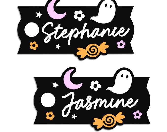 Halloween Name Topper,halloween Decor,halloween Name Plate,tumbler ...
