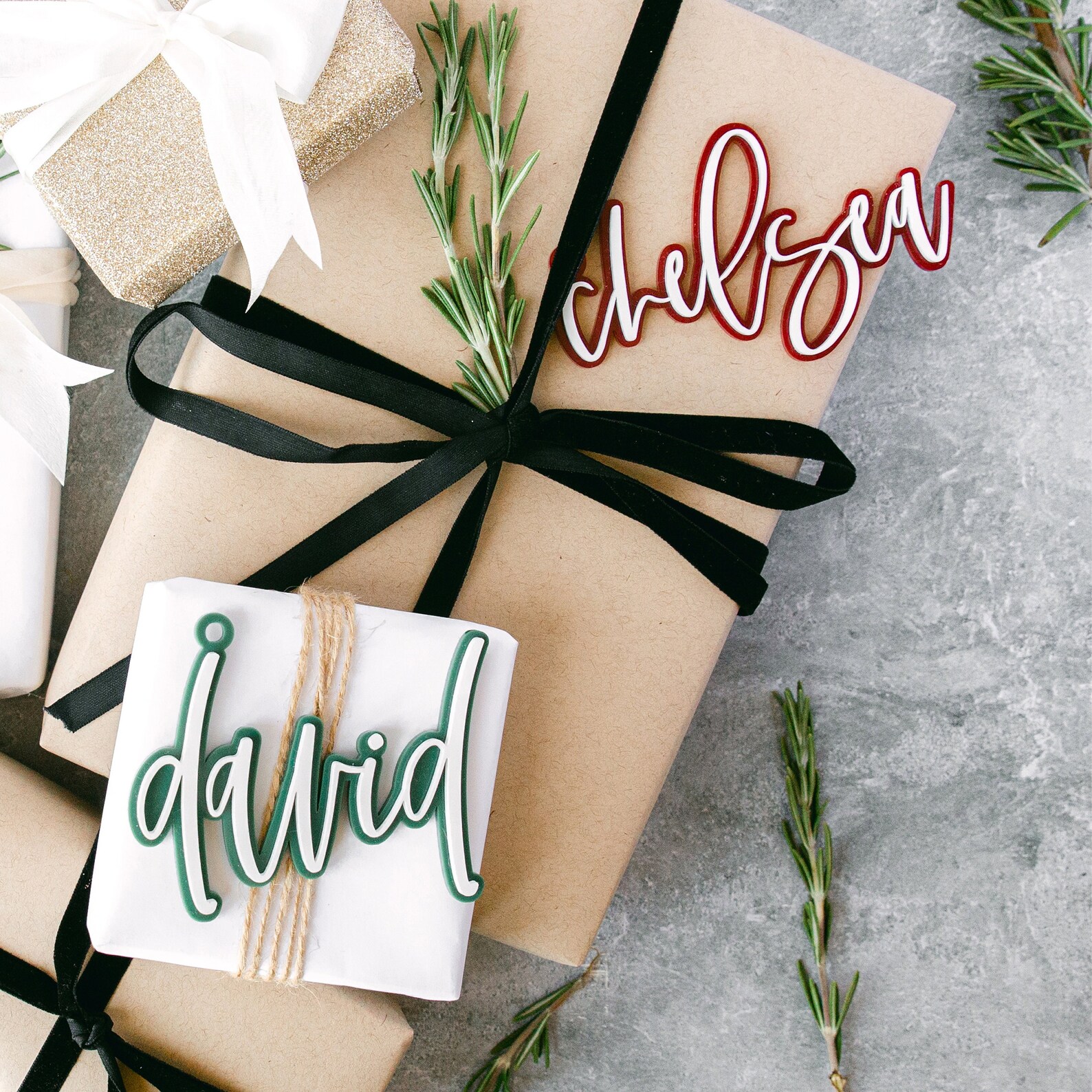 Personalized Name Gift Basket Gift Tag Acrylic Gift Tag Gift - Etsy