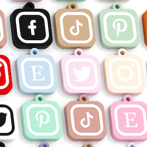 Scannable Digital Social Media Keychain, NFC, Business Card, Tap and ...