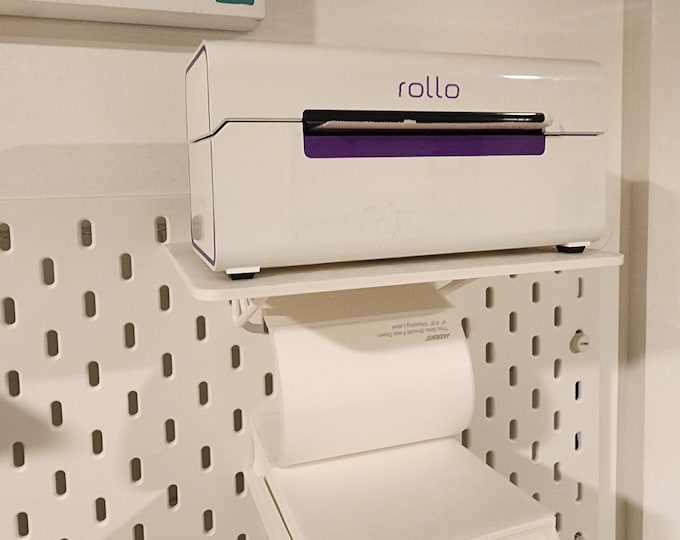 Thermal Label Printer Shelf, SKADIS or 1/4" Pegboard Compatible ...