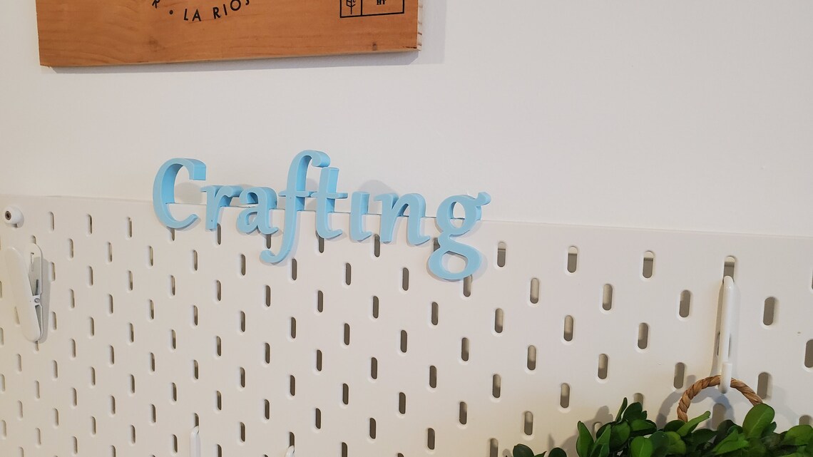 Crafting Craft Decor Sign for Pegboard/skadis - Etsy