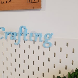 Crafting Craft Decor Sign for Pegboard/skadis - Etsy