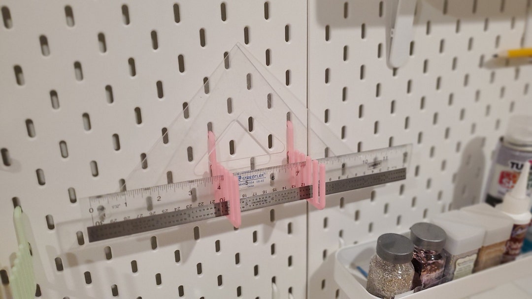 Sewing Template/ruler Holder (IKEA SKADIS or 1/4" Standard Pegboard) - Etsy