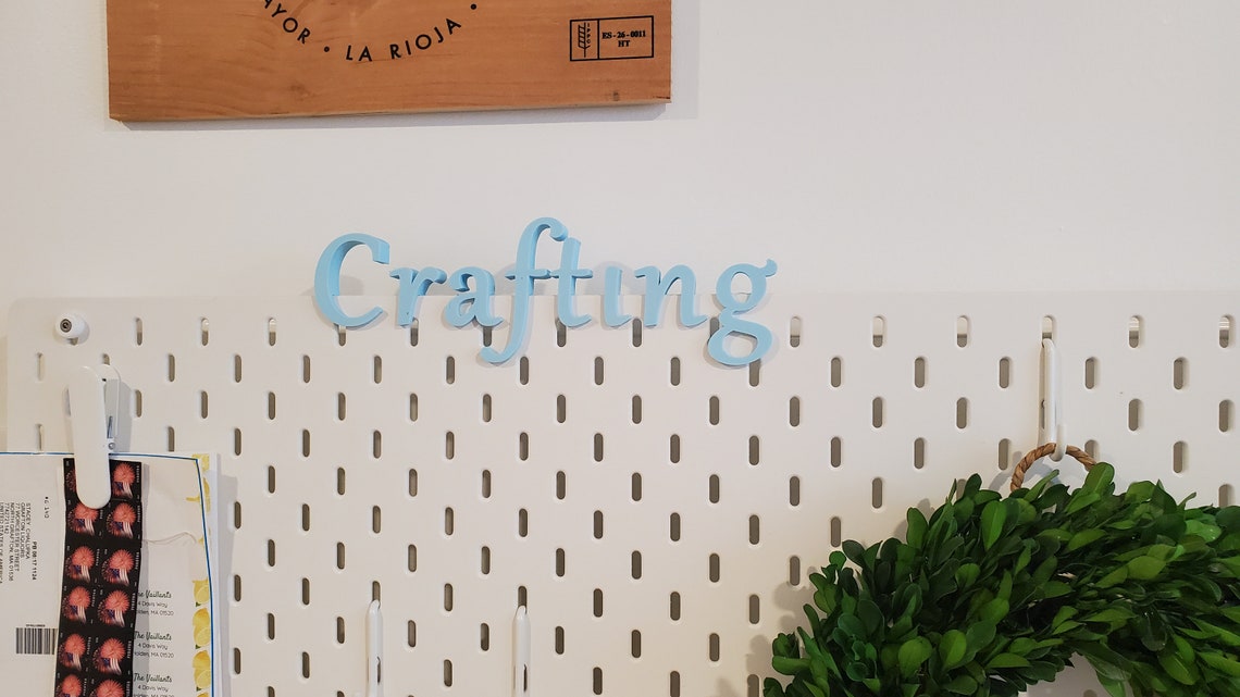 Crafting Craft Decor Sign for Pegboard/skadis - Etsy