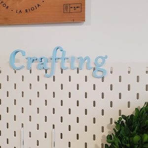 Crafting Craft Decor Sign for Pegboard/skadis - Etsy