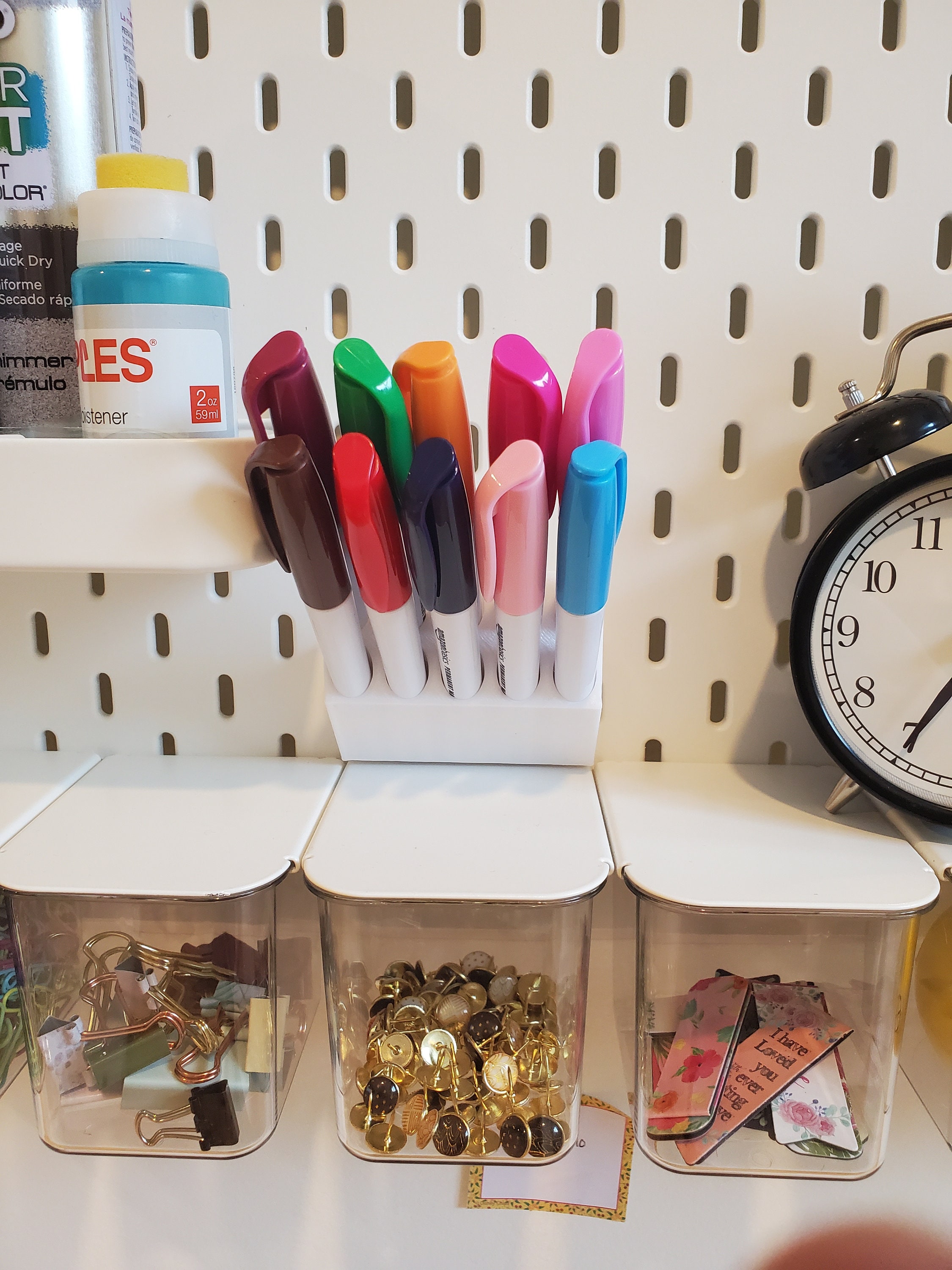 3D Printer Files for IKEA SKADIS Pegboard Pen/marker Configurable ...