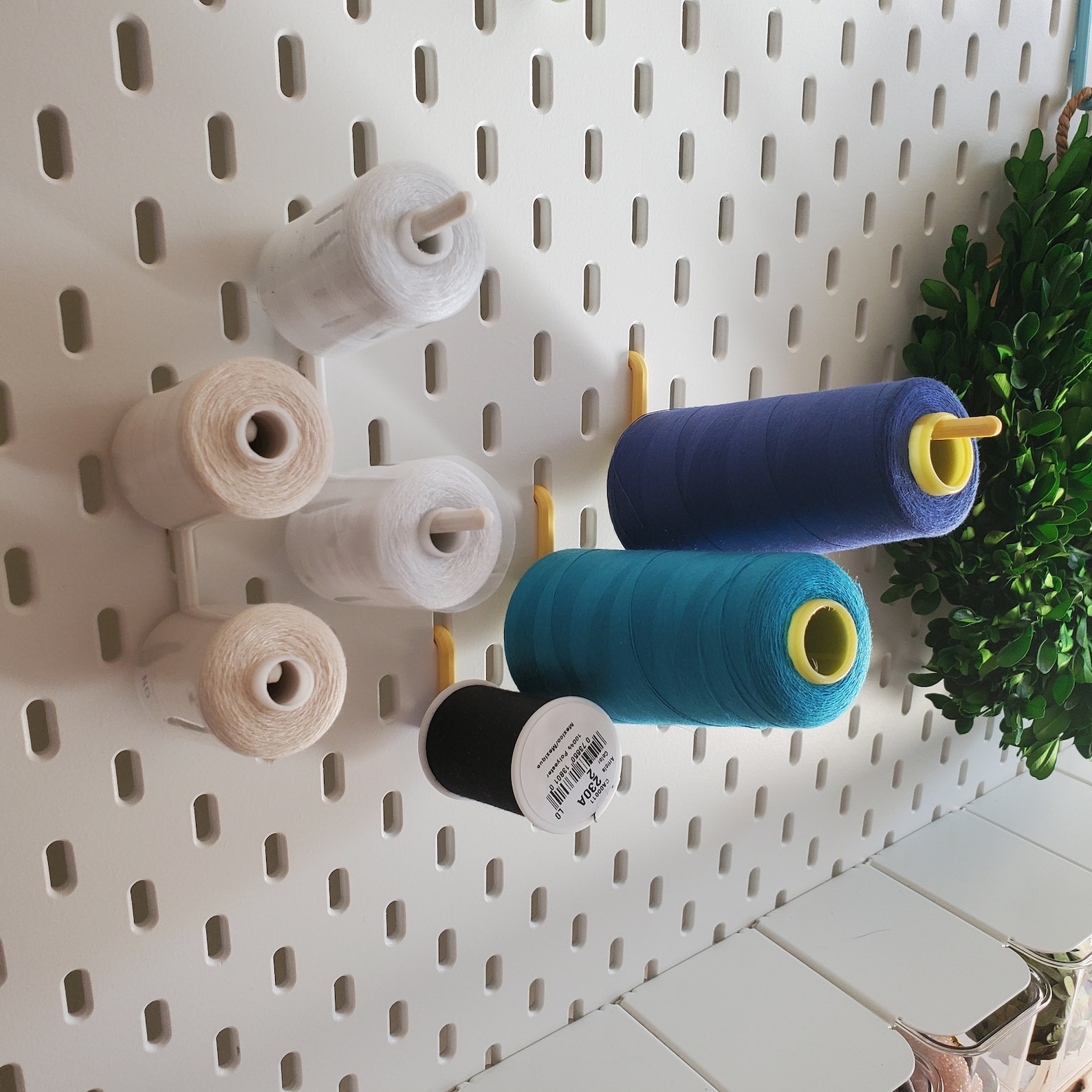 Thread Spool, Bobbin and Yarn Hooks, Multiple Sizes (IKEA SKADIS or ...