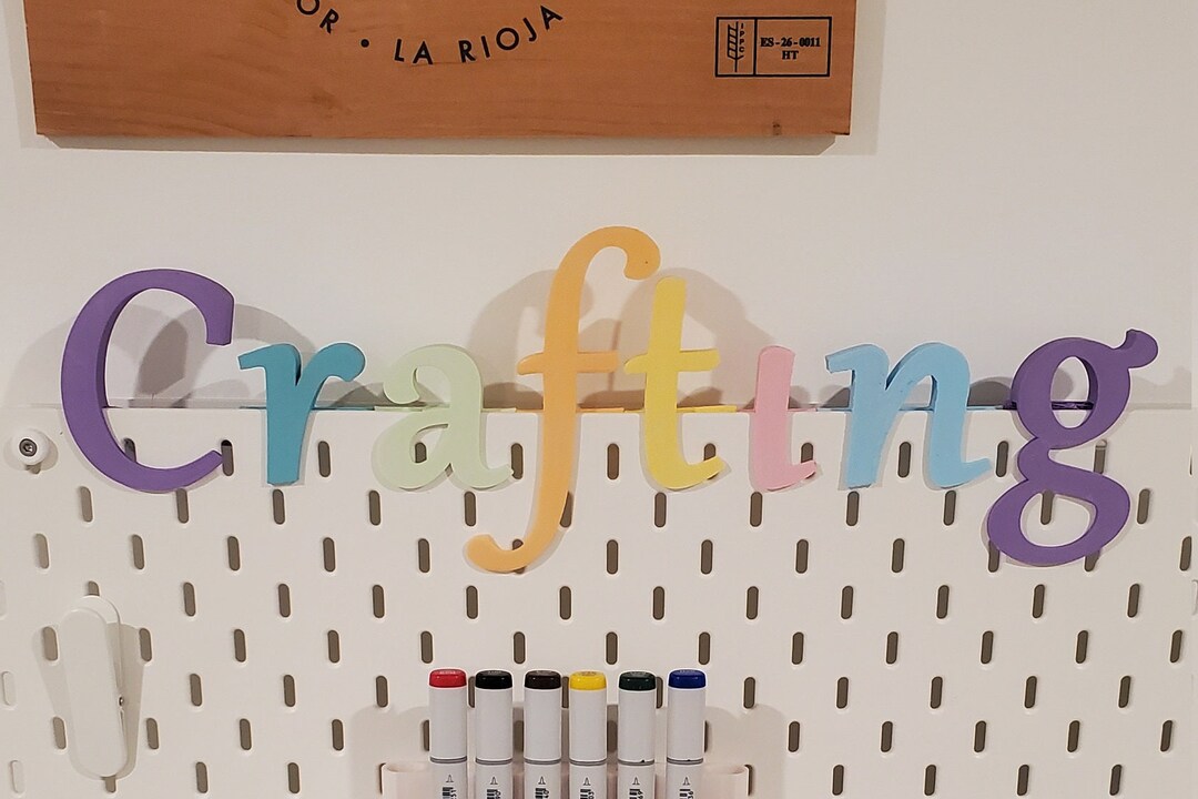 Crafting Craft Decor Sign for Pegboard/skadis - Etsy