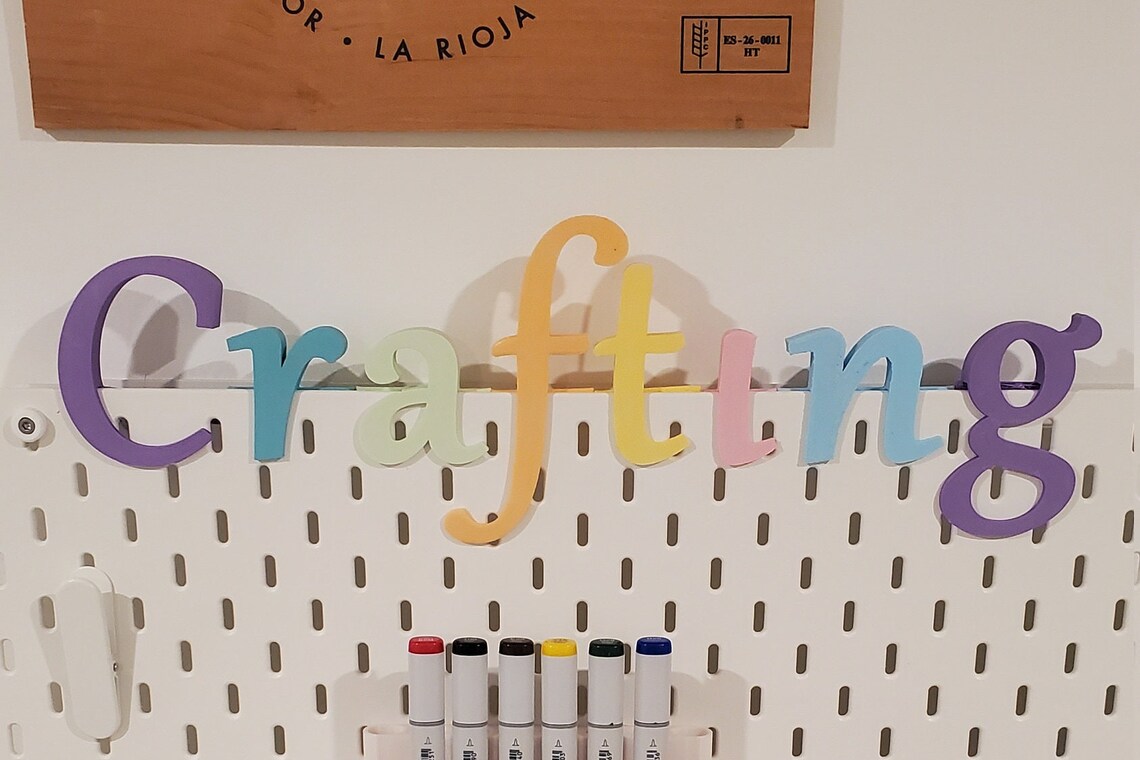 Crafting Craft Decor Sign for Pegboard/skadis - Etsy