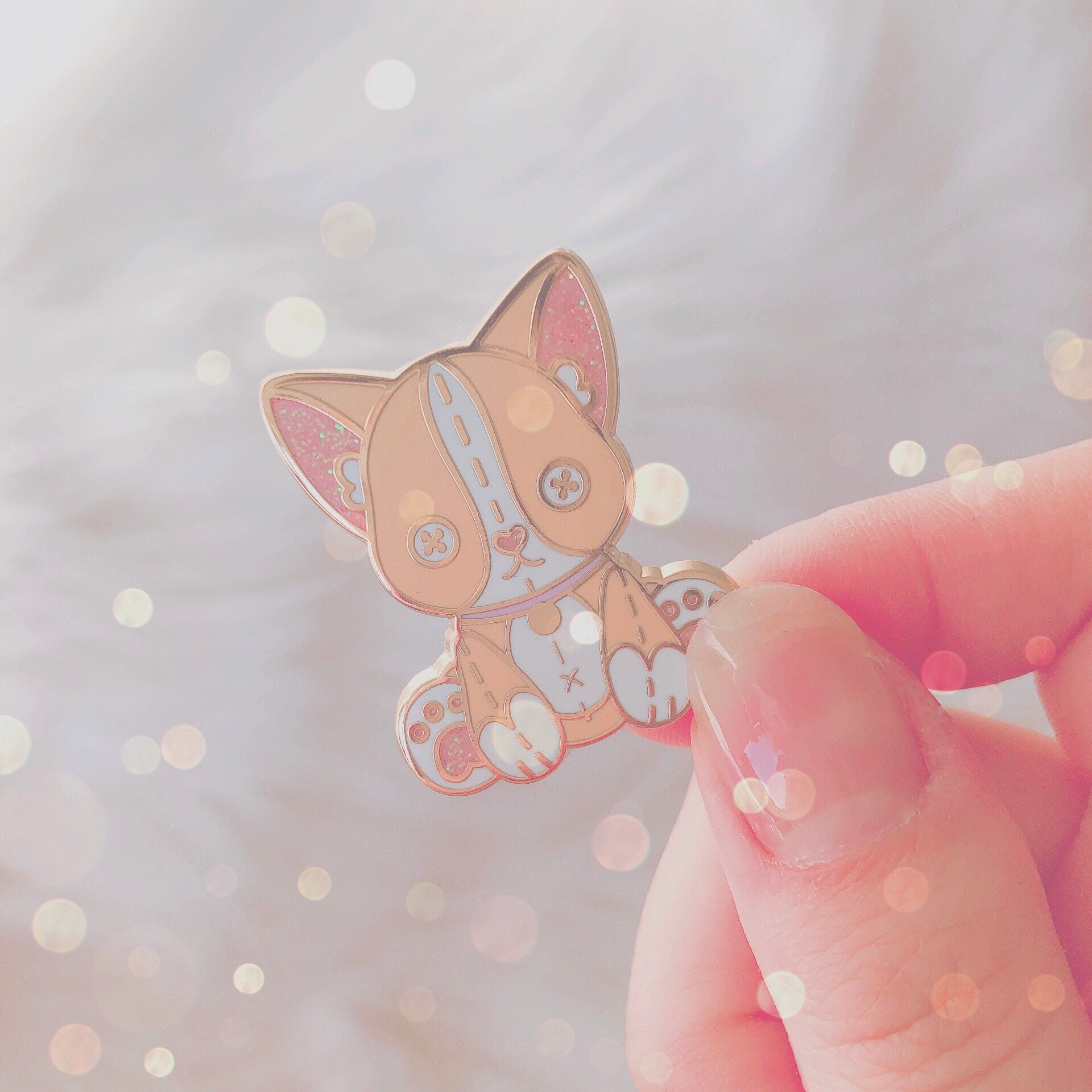 Plush Puppy Charity Pin Plushie Doll Pins Corgi Pins - Etsy