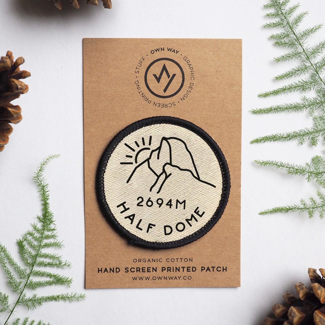 Half Dome - Yosemite - Organic Cotton Patch - Etsy