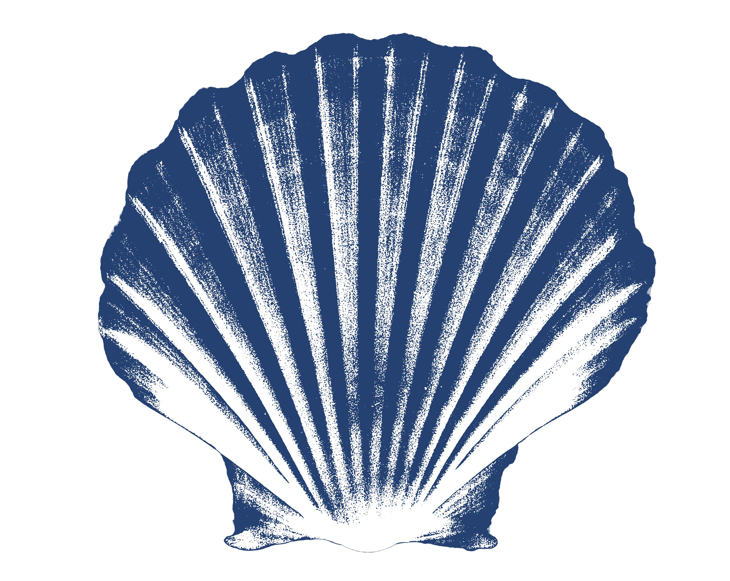 Beach Tote Deep Blue Clam Shell - Etsy