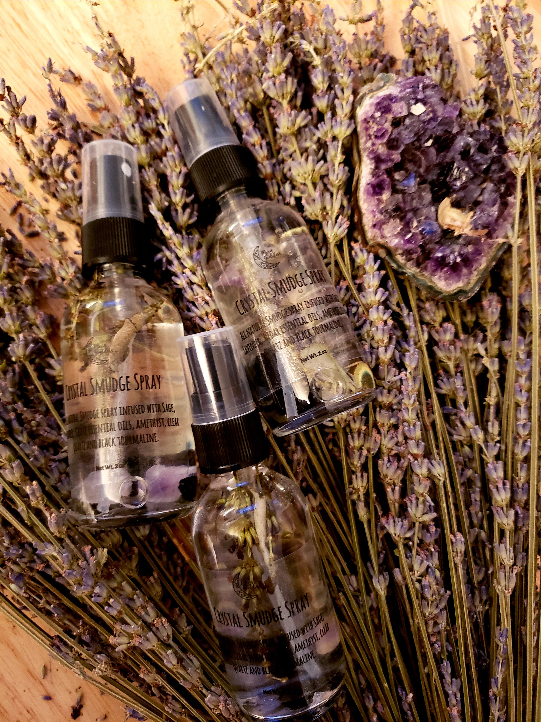 Crystal Smudge Spray Energy Clearing Spray Crystal Infused - Etsy