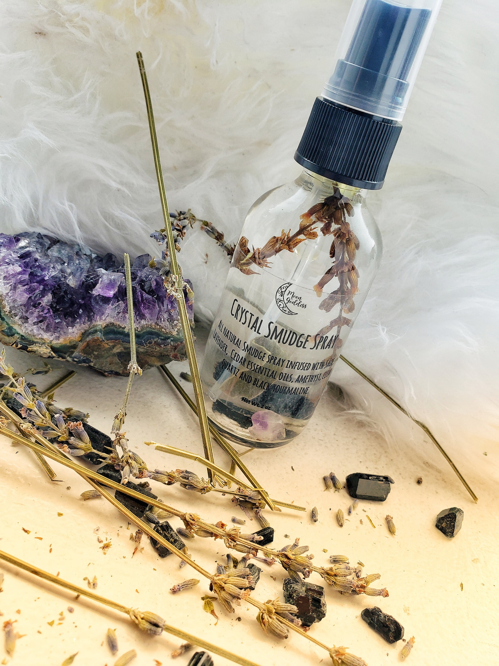 Crystal Smudge Spray Energy Clearing Spray Crystal Infused - Etsy