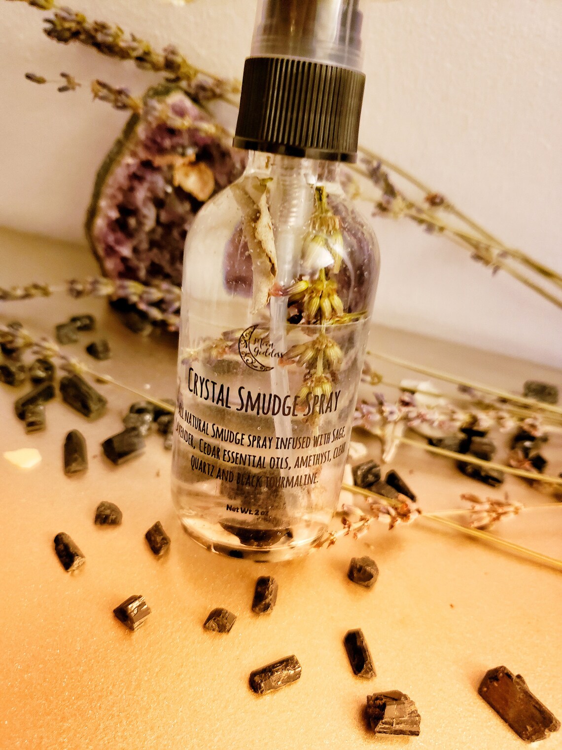 Crystal Smudge Spray Energy Clearing Spray Crystal Infused - Etsy
