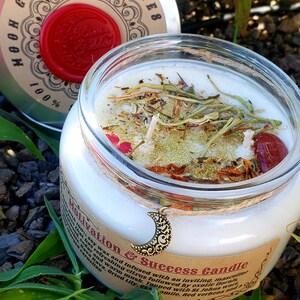 Motivation and Success Candle - Crystal Infused Candle - Carnelian ...