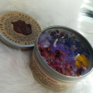 Moonlight Night Amethyst Candle Soy Candle Crystal Candle - Etsy