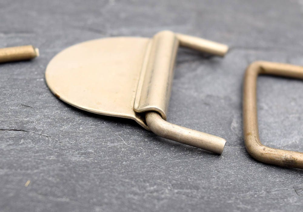 Belt Buckle Back Hardware Set Flap Style Buckle Loops Belt | Etsy