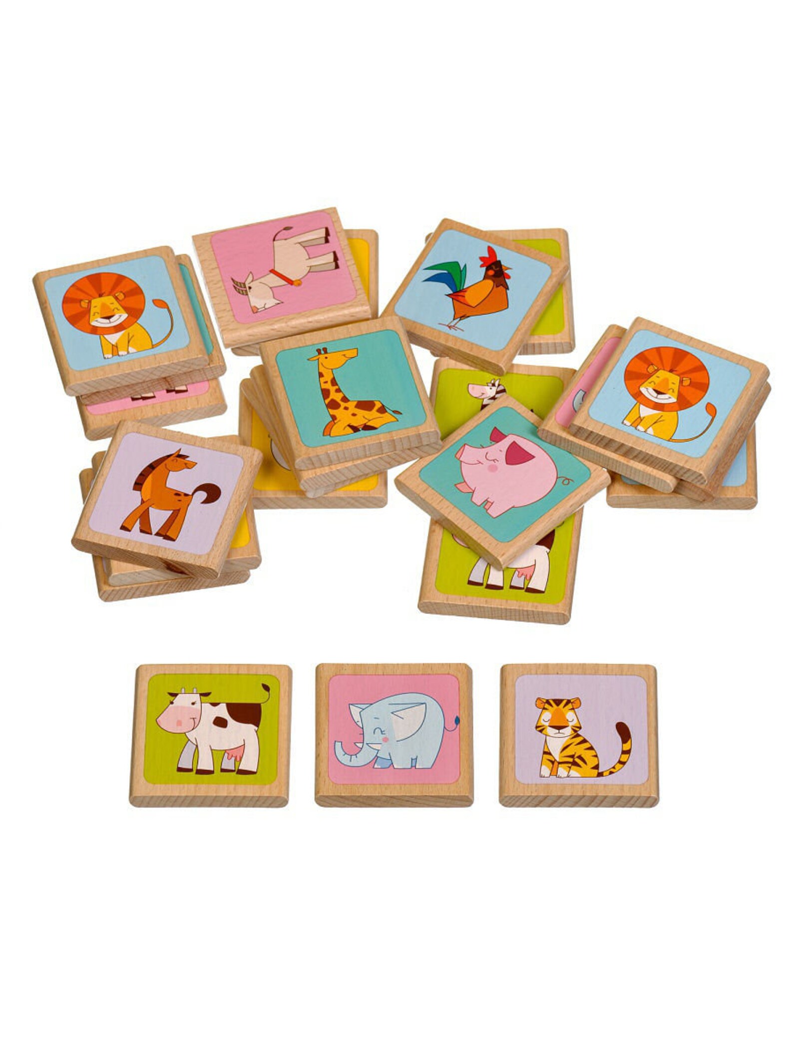 Animals Wooden Memory Game Toddler Games Little Kid Games - Etsy